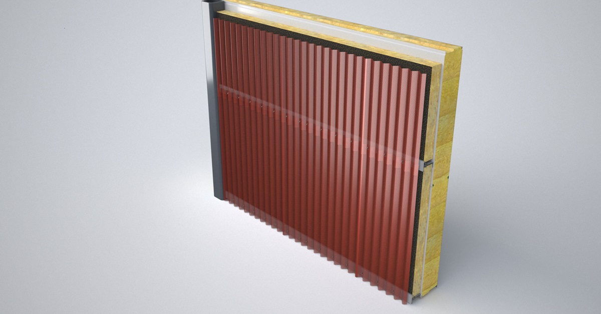 Ruukki acoustic cladding 50 mm