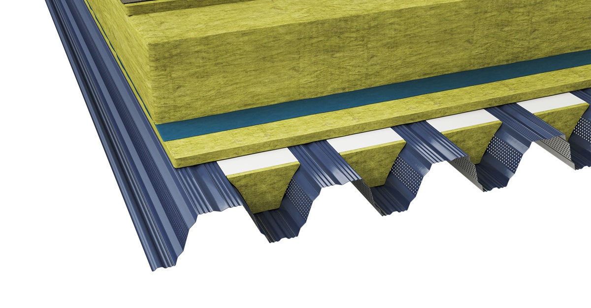 Ruukki T130M 3/15 web perforated + acoustic infill