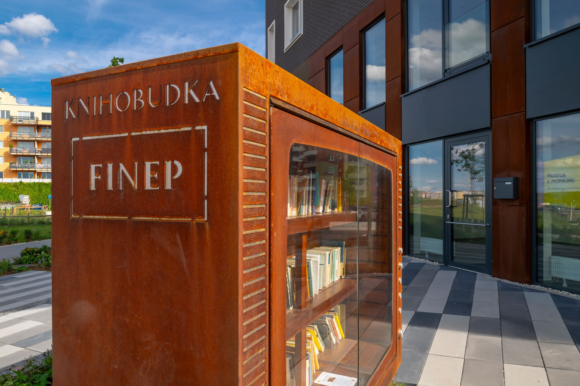 Barrandov - Olga Scheinpflugová square in Prague, Czech republic