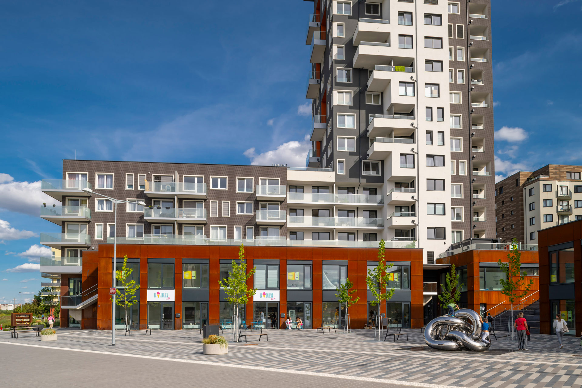 Barrandov - Olga Scheinpflugová väljak, Praha, Tšehhi Vabariik