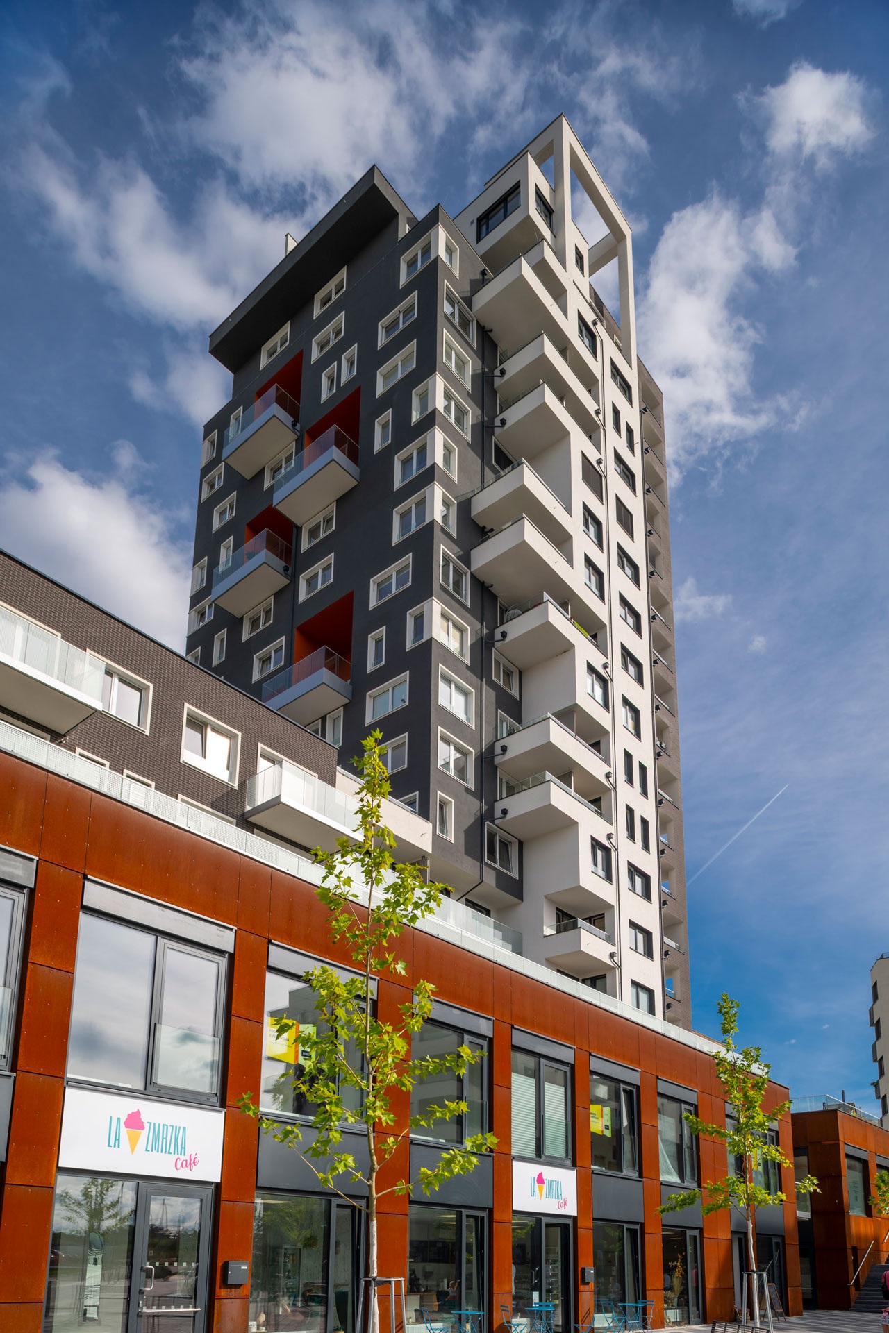 Barrandov - Olga Scheinpflugová square in Prague, Czech republic