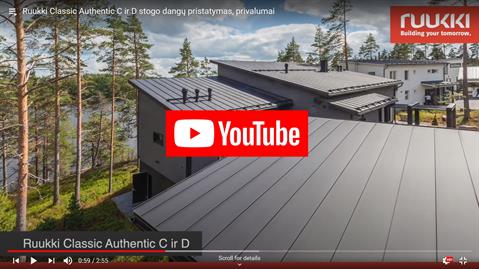 Ruukki Classic Authentic plieninė stogo danga