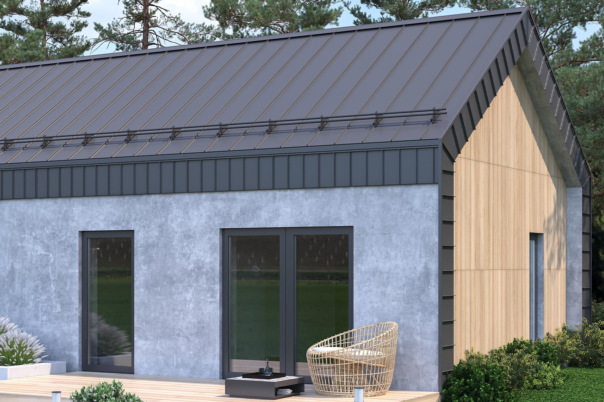 Ruukki paslėpta lietaus nuvedimo sistema (lietvamzdžiai latakai)