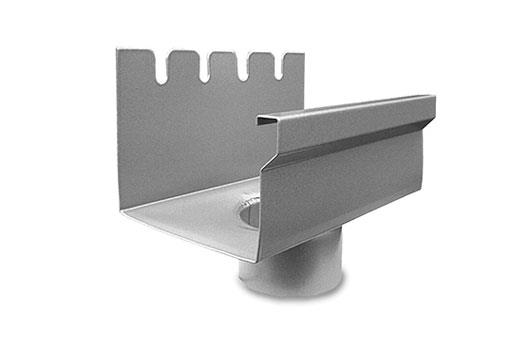 Gutter outlet square