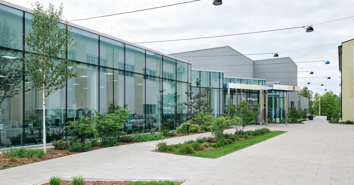 Production and office complex Light Guide Optics international, Līvani ...